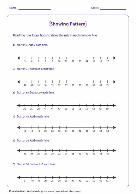 Pattern Worksheets