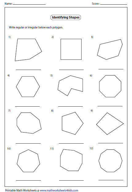 Polygon Worksheets Polygon Worksheets