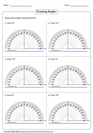 Fajarv Protractor Worksheets Pdf