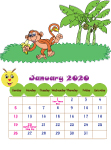 Printable 2020 Calendars for Children