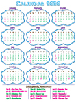 Printable 2020 Calendars for Children