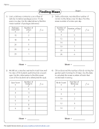 Relative Frequency Table Worksheet