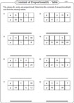 Constant of Proportionality Worksheets