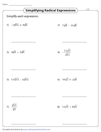 Rational and Irrational Numbers Worksheets